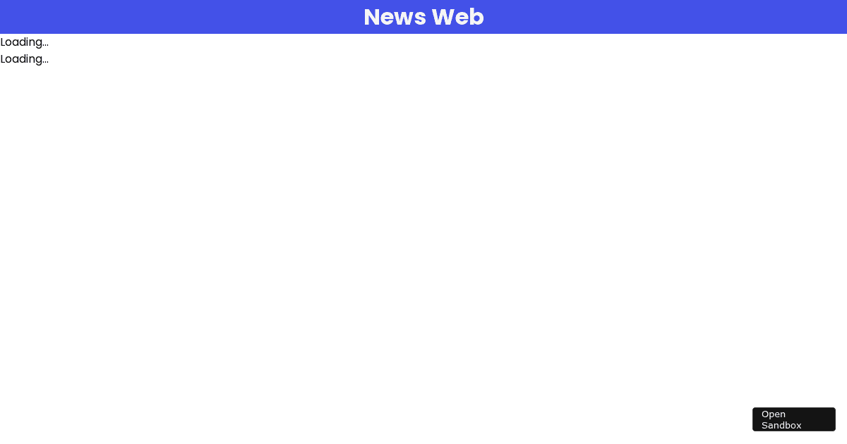 news-web - Codesandbox