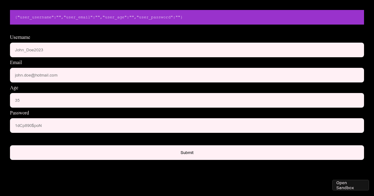 form-generator-idea - Codesandbox
