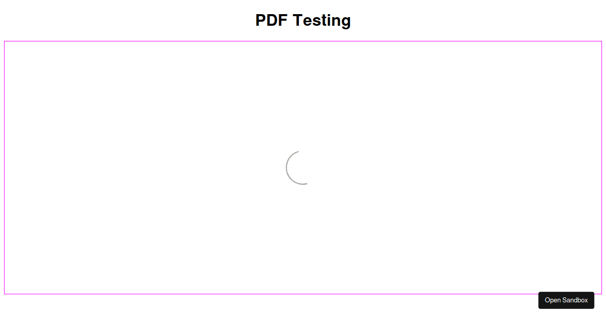 React PDF Viewer (forked) - Codesandbox