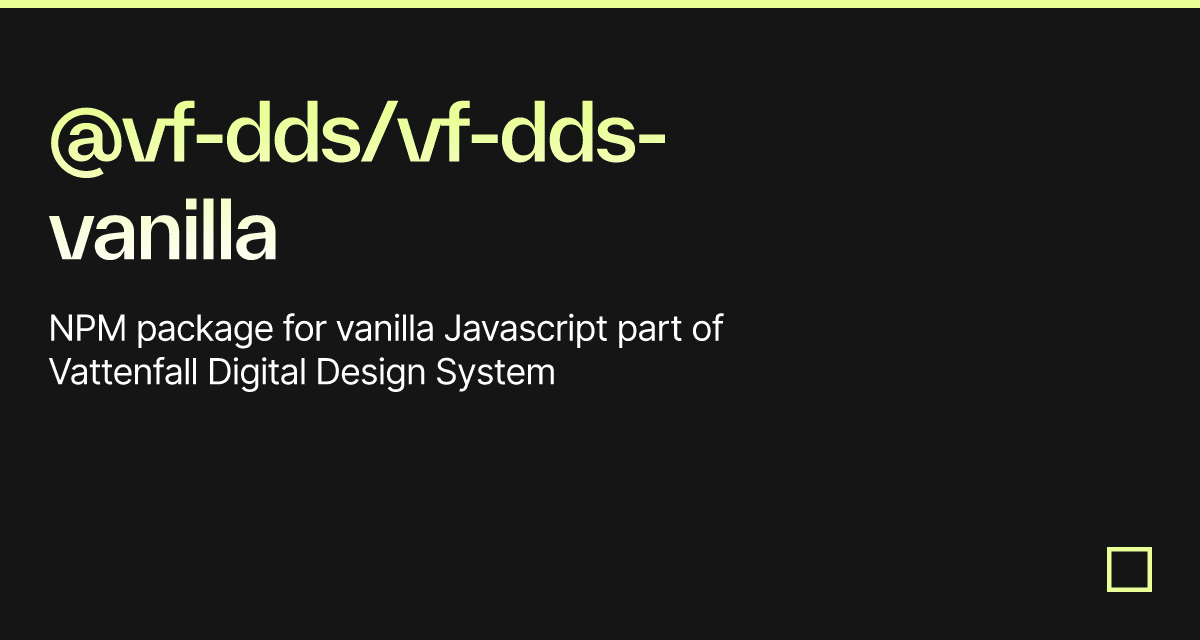 @vf-dds/vf-dds-vanilla - Codesandbox