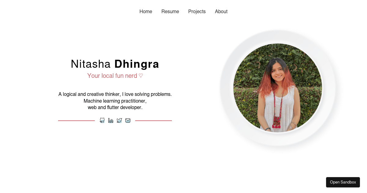 nitasha - Codesandbox