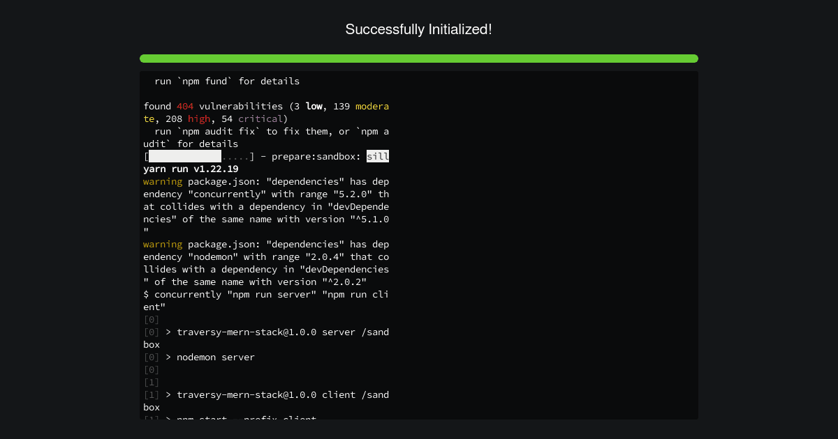 traversy mern stack - Codesandbox