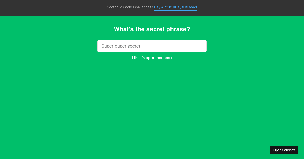 challenge-4-listen-for-events-in-react-final - Codesandbox