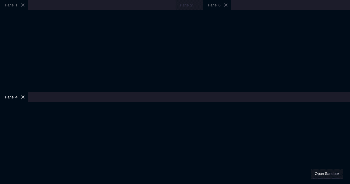 mathuo/dockview - Codesandbox