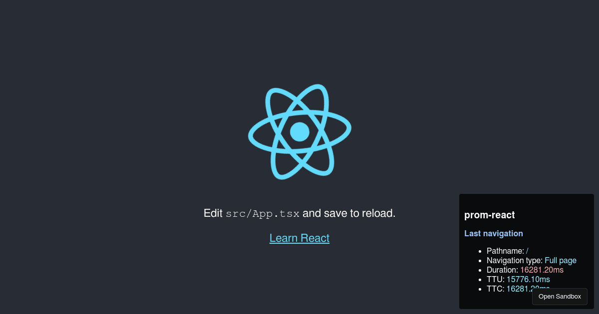 prom-react-example - Codesandbox