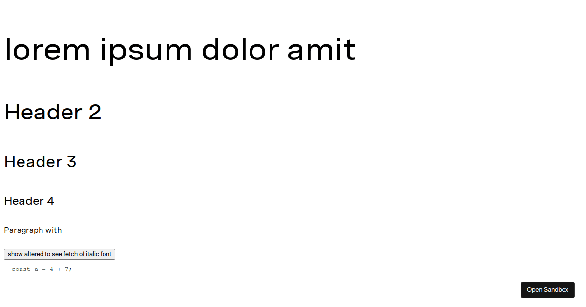 vivid-typography - Codesandbox