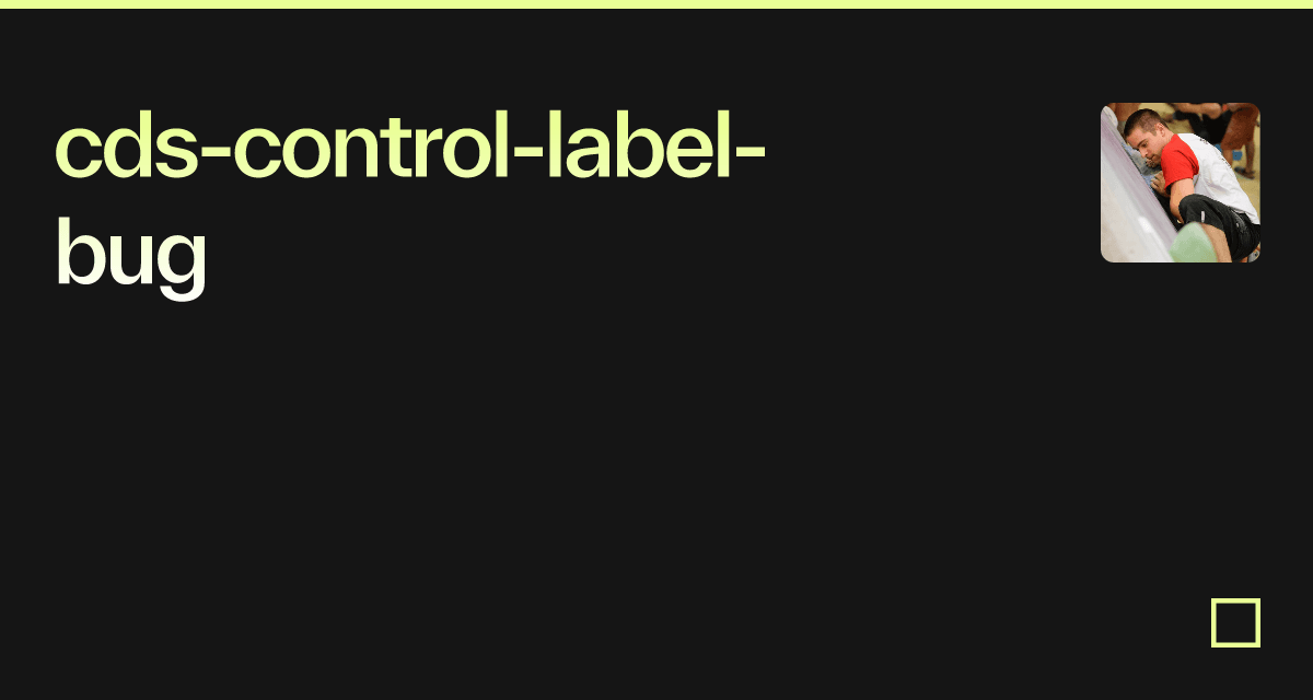 cds-control-label-bug - Codesandbox