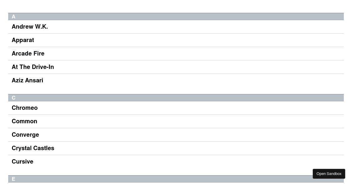 position-sticky - Codesandbox