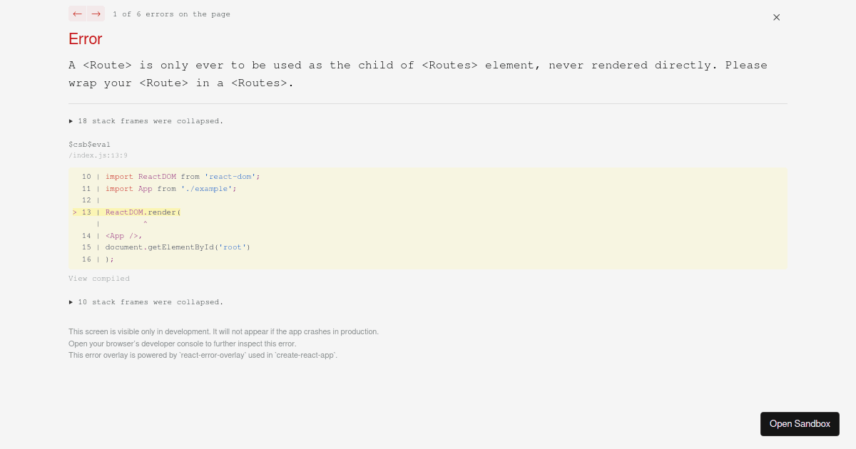 React Router - Custom Link - Codesandbox