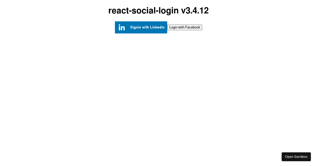 react-social-login (forked) - Codesandbox
