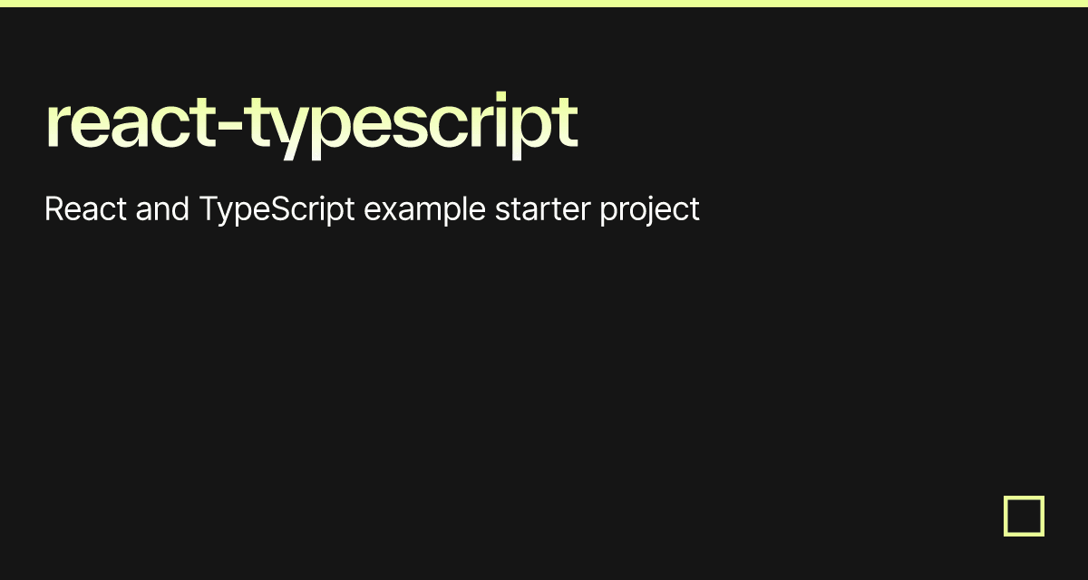 react-typescript - Codesandbox