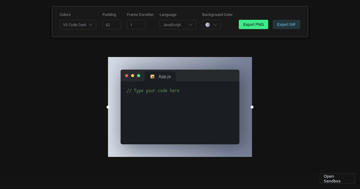 darwin - Codesandbox