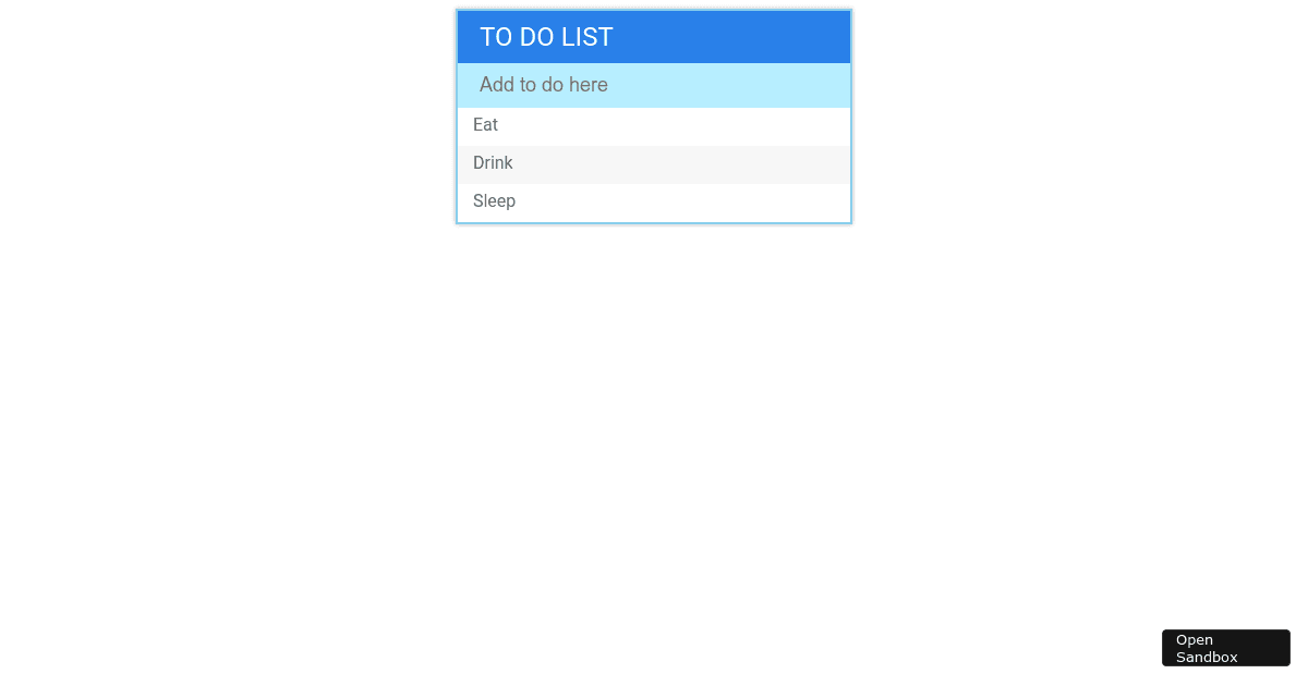 todo-list - Codesandbox