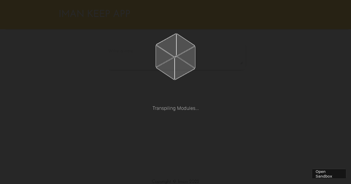 google-keepapp-clone - Codesandbox