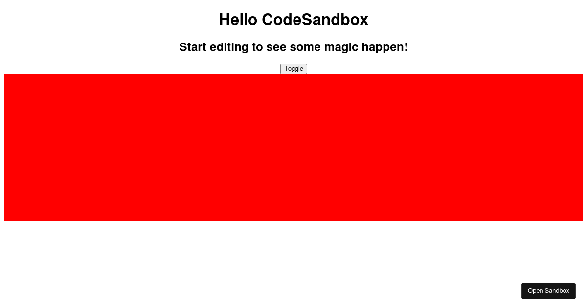 useCollapse as a Render component - Codesandbox