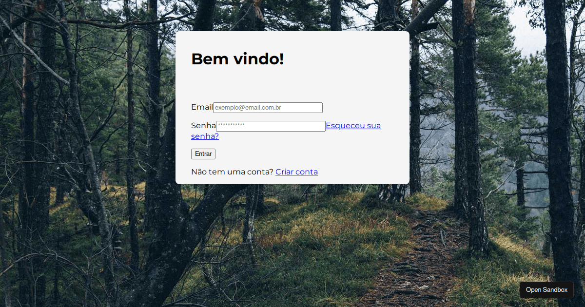 React Login - Codesandbox