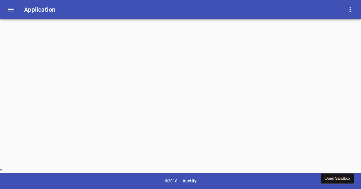 Vuetify Header And Footer Codesandbox