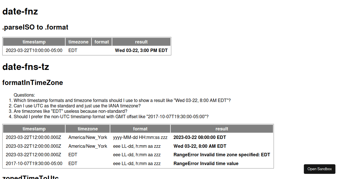 timezone-playground - Codesandbox