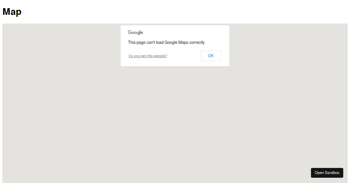 google-map-san - Codesandbox