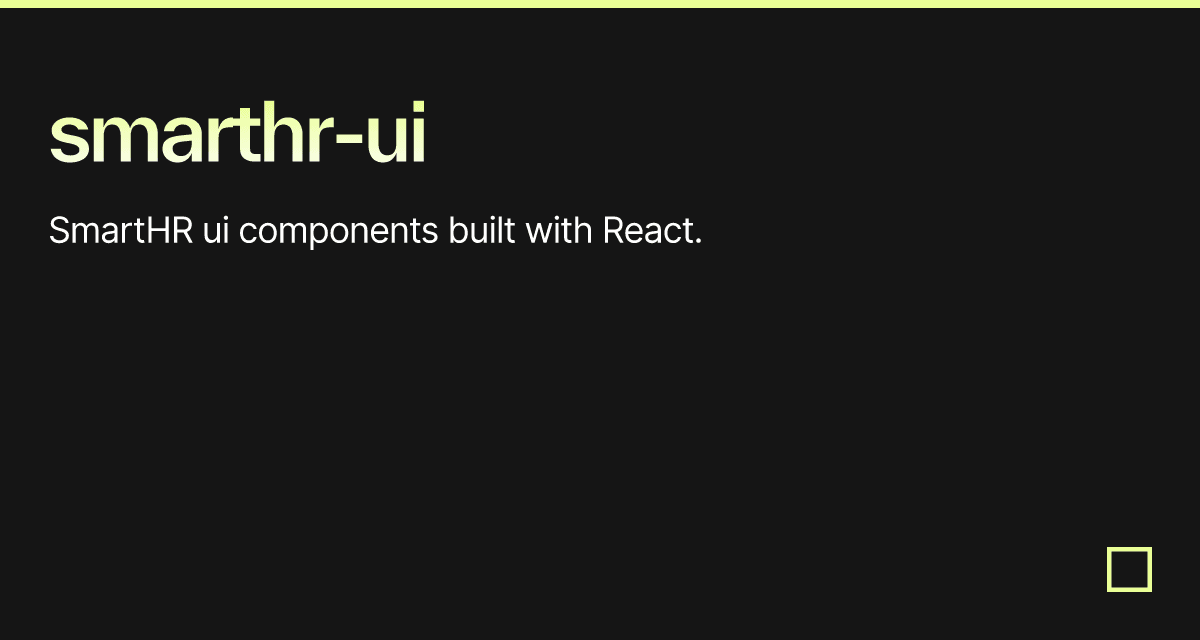 smarthr-ui - Codesandbox
