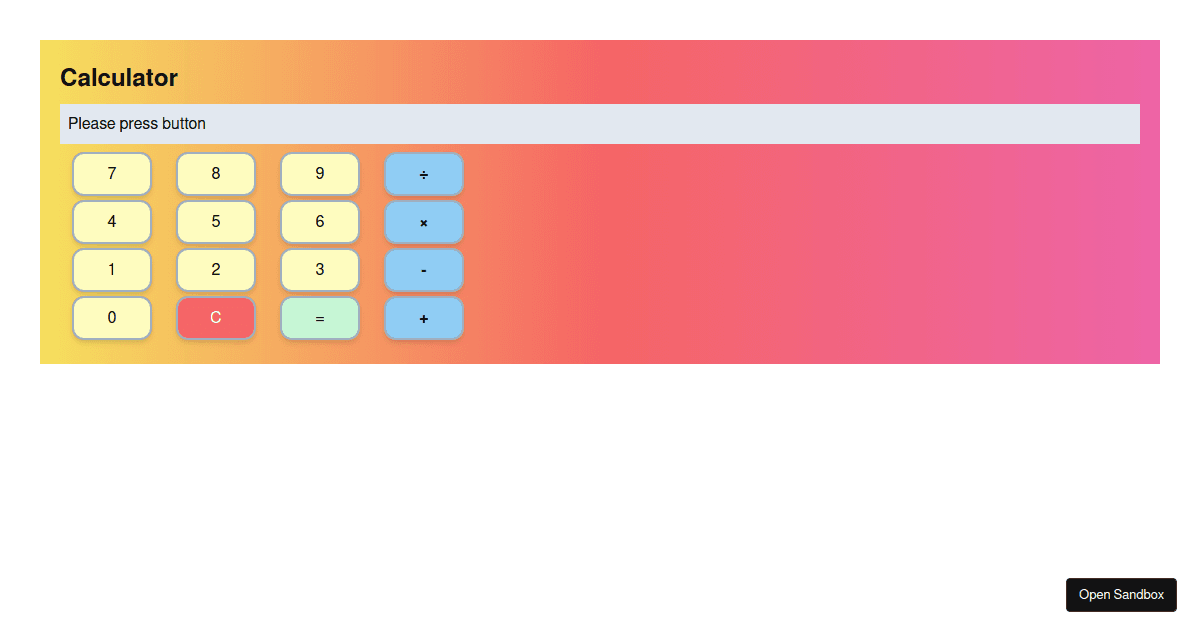 react-tailwind-calculator - Codesandbox