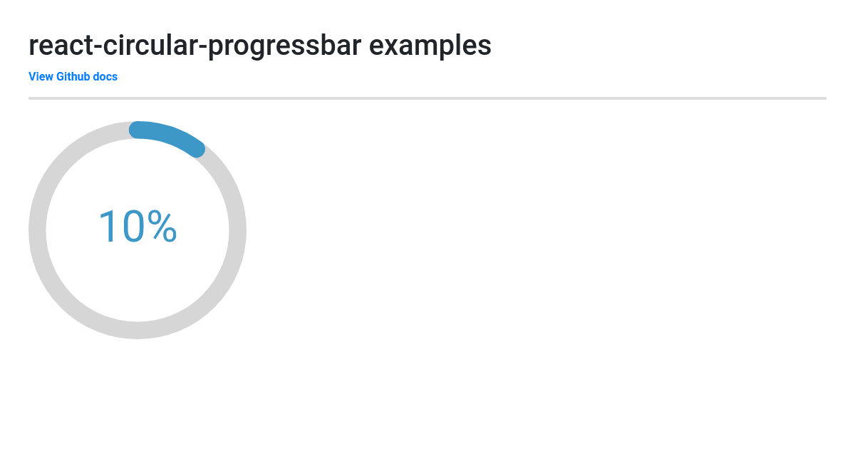 Base react-circular-progressbar examples (forked) - Codesandbox