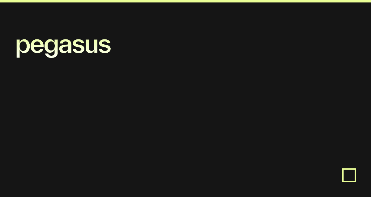 pegasus - Codesandbox