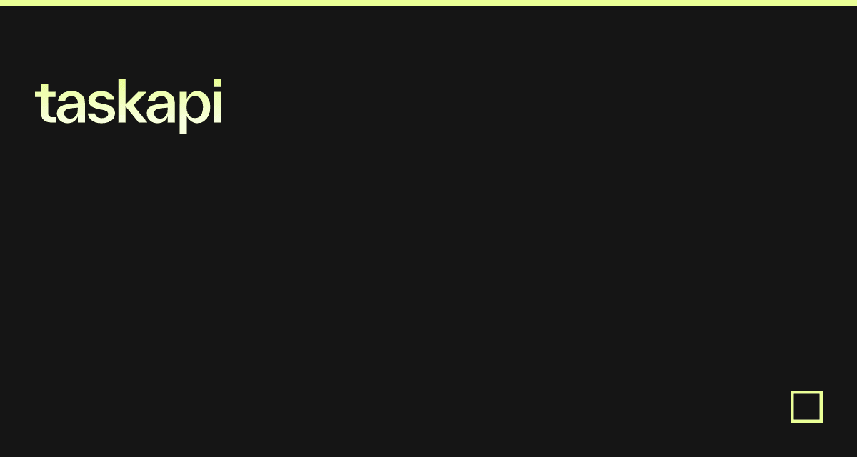 taskapi - Codesandbox