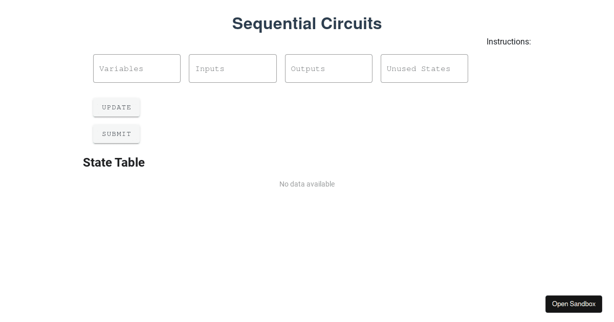 Sequential-Circuits - Codesandbox