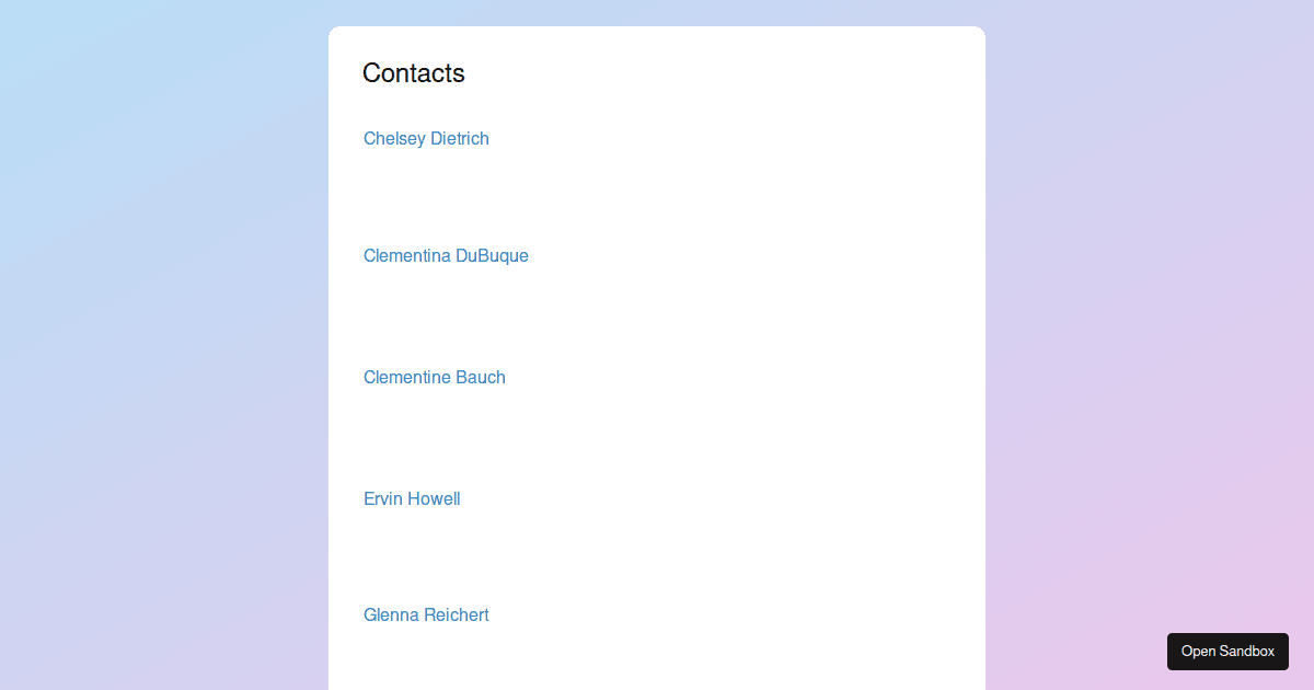 component - Codesandbox
