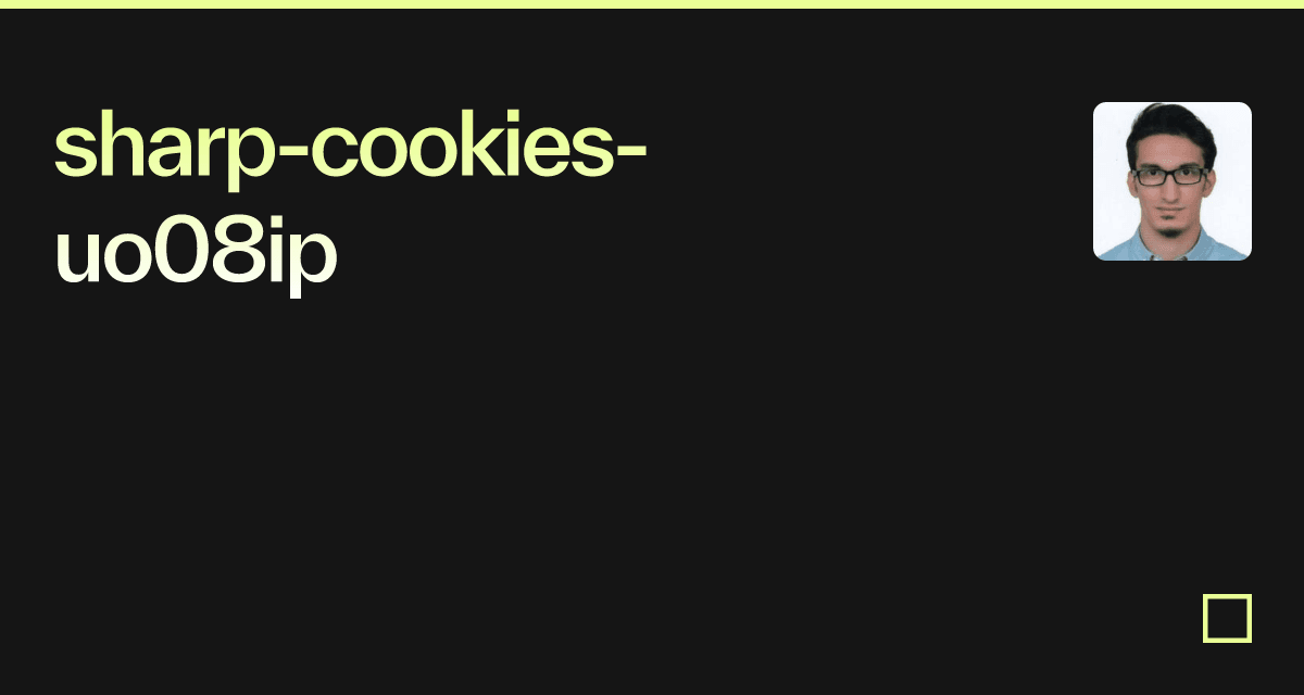 sharp-cookies-uo08ip - Codesandbox