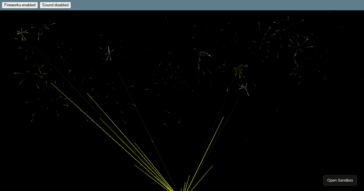 fireworks-js (forked) - Codesandbox