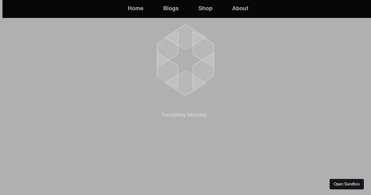 React blog (forked) - Codesandbox