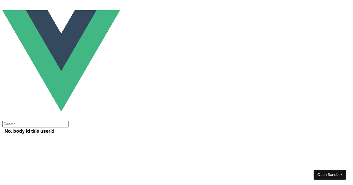 Vue Template - Codesandbox