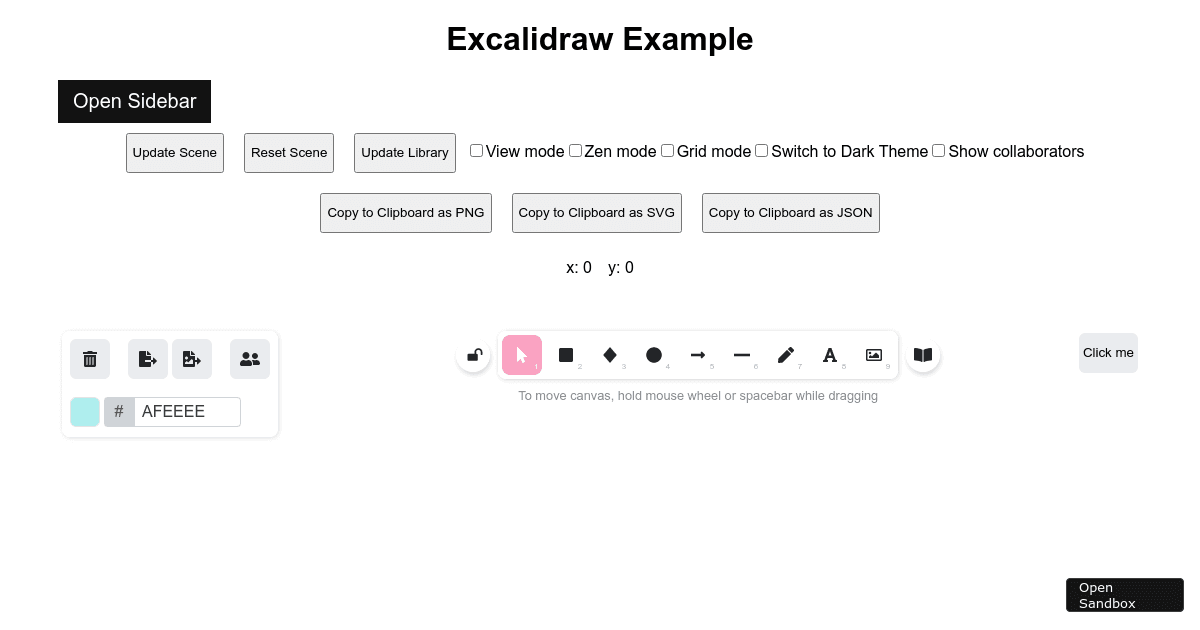 excalidraw (forked) - Codesandbox