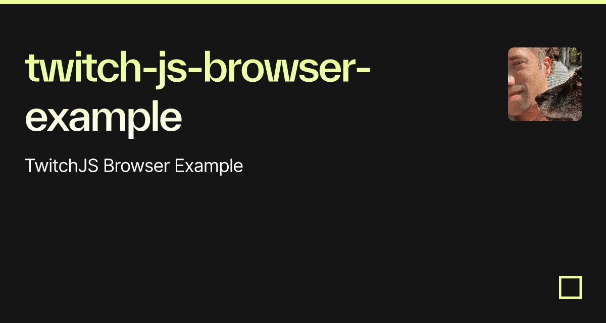 twitch-js-browser-example - Codesandbox