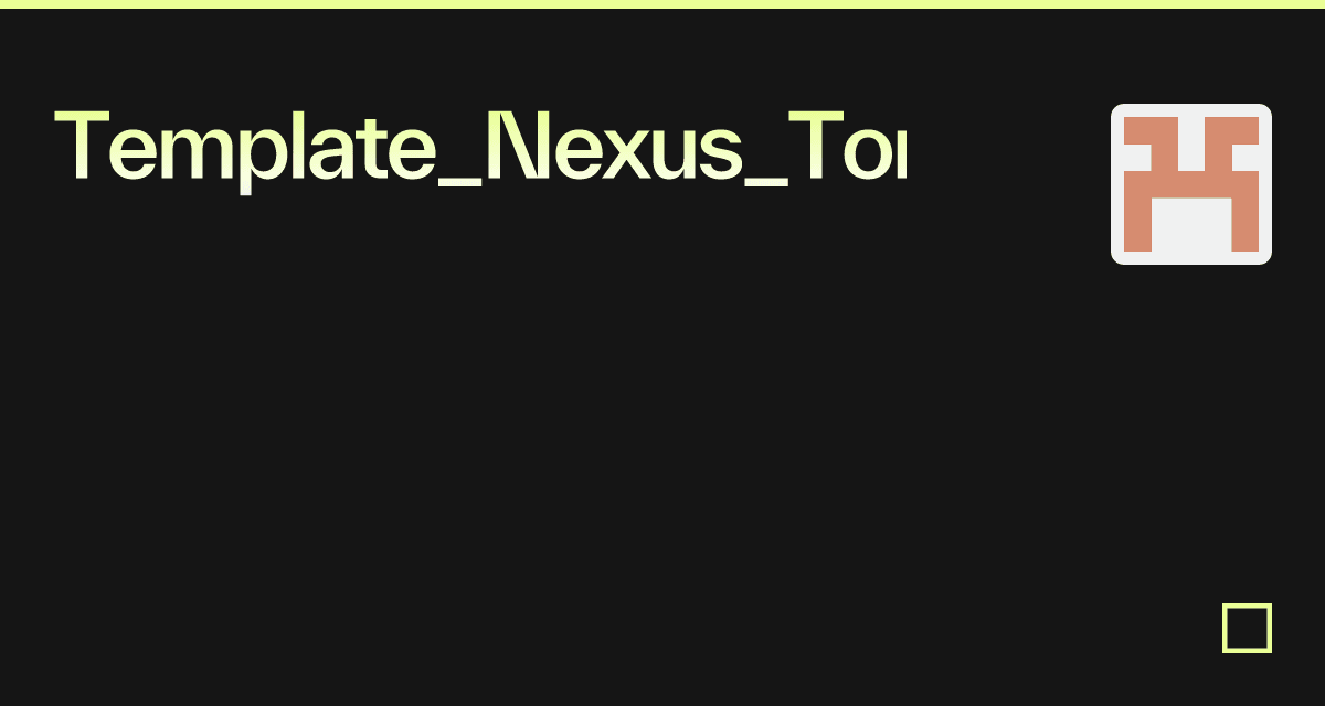Template_Nexus_Tone - Codesandbox
