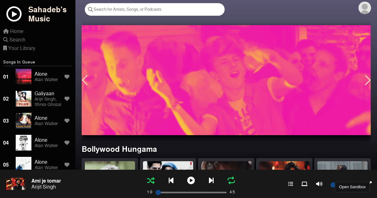 music-player - Codesandbox