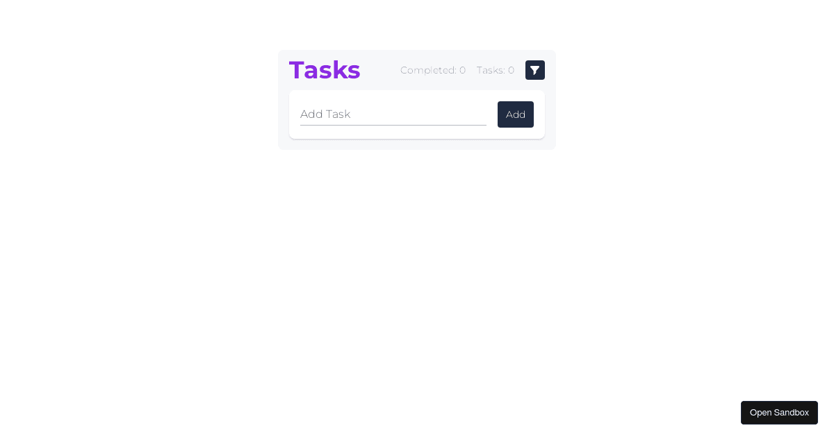 TODOLIST - Codesandbox