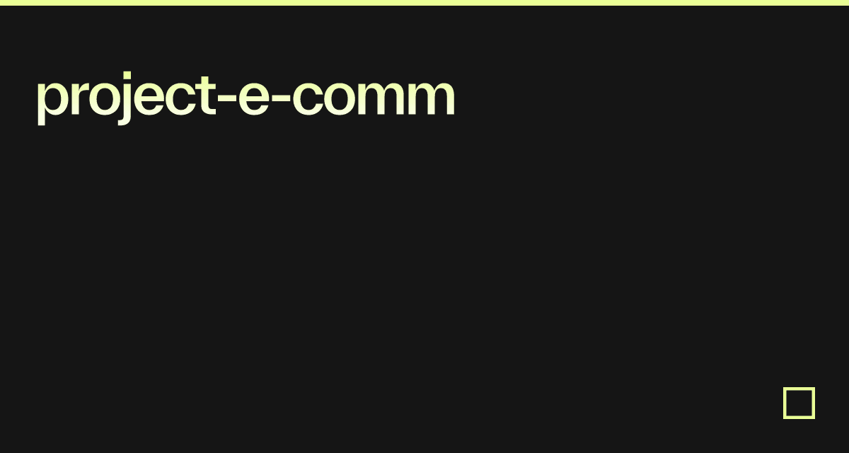 project-e-comm - Codesandbox
