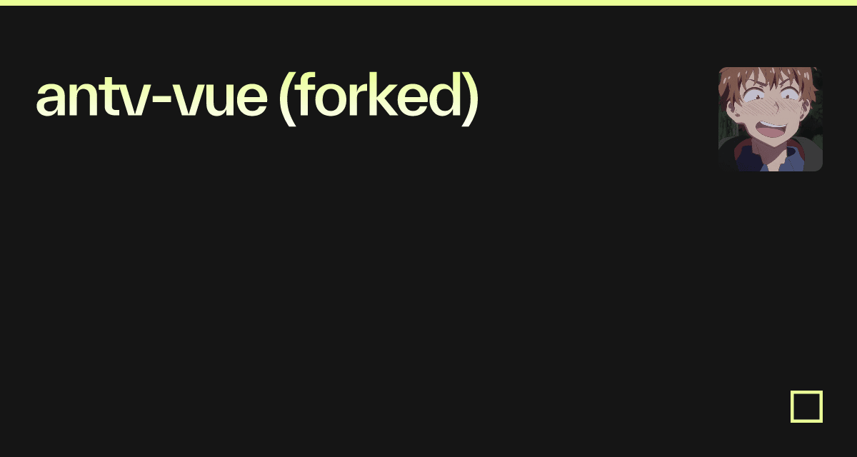 Antv Vue Forked Codesandbox