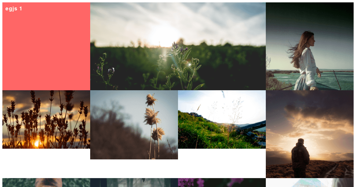 react-infinitegrid framelayout demo - Codesandbox