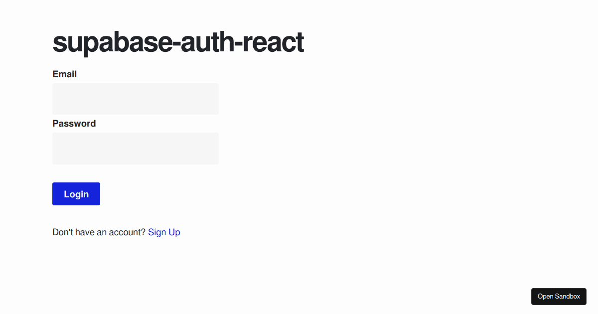 supabase-auth-react (forked) - Codesandbox