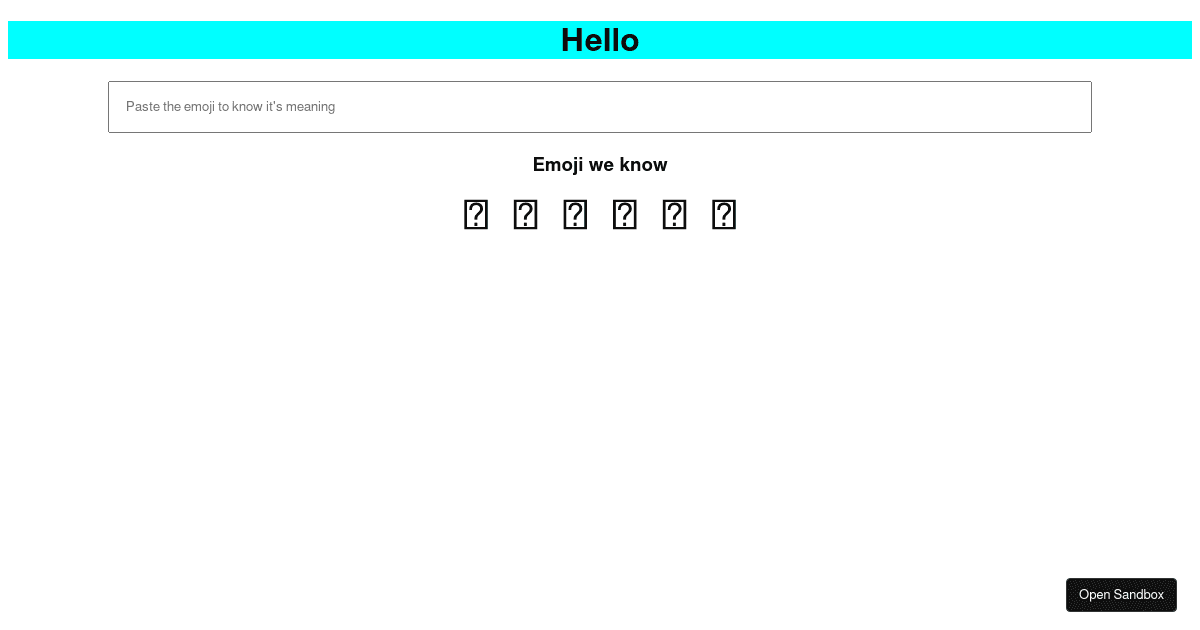 emoji-finder - Codesandbox