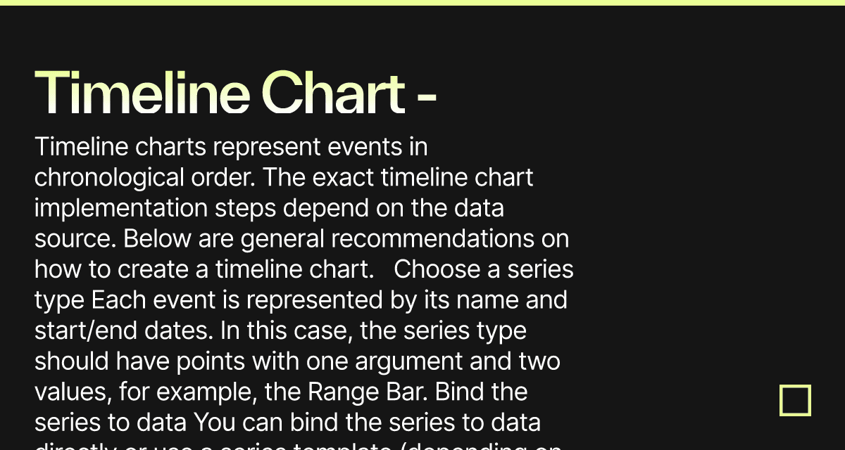 Timeline Chart - DevExtreme Charts - Codesandbox