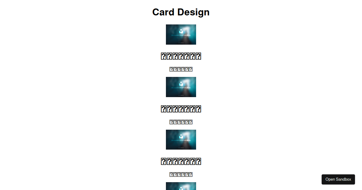 css-card - Codesandbox