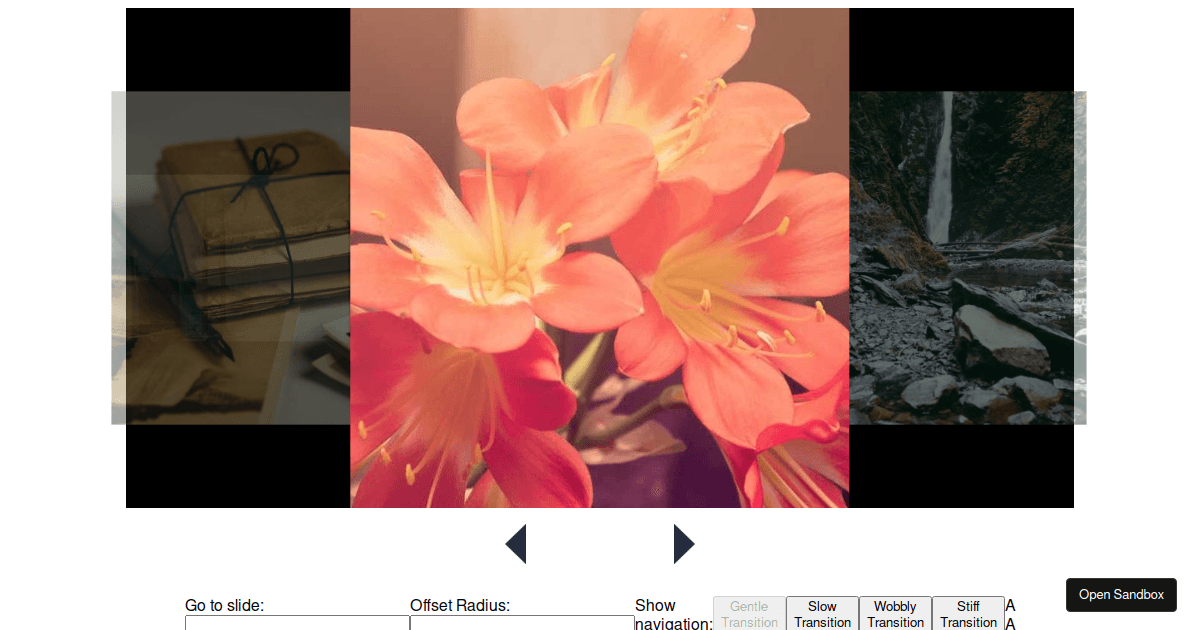 React Spring 3d Carousel Basic Example Codesandbox