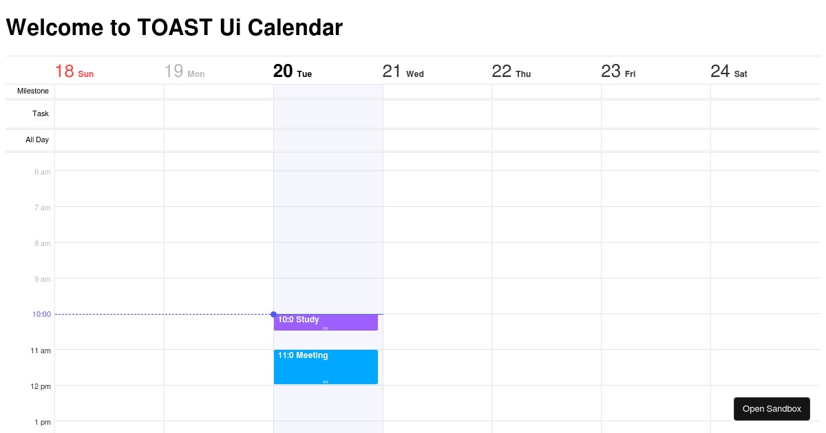 toast-ui/react-calendar (forked) - Codesandbox