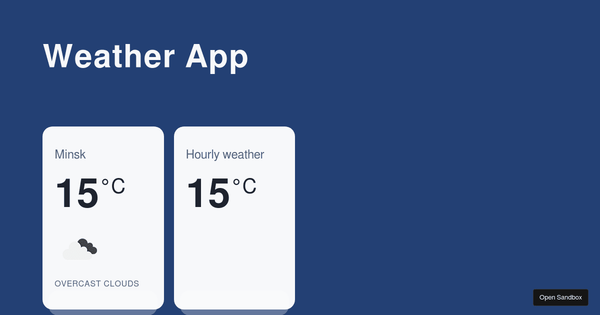 weather - Codesandbox