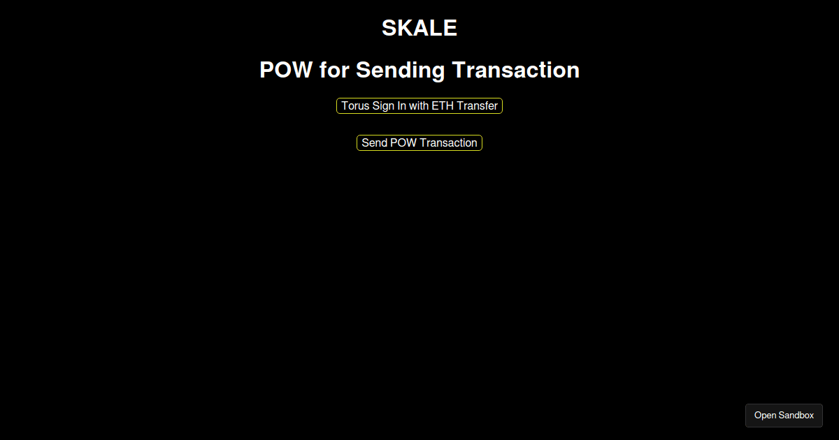 Torus - SKALE - Codesandbox